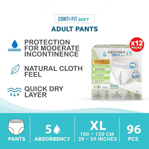Adult Pull Up Pants, Adult Pull On Diapers - Absorba – Absorba Singapore